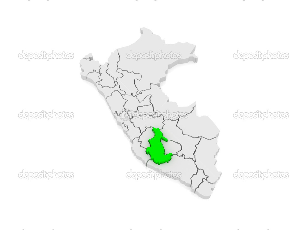Map of Ayacucho. Peru. — Stock Photo © Tatiana53 #49832827