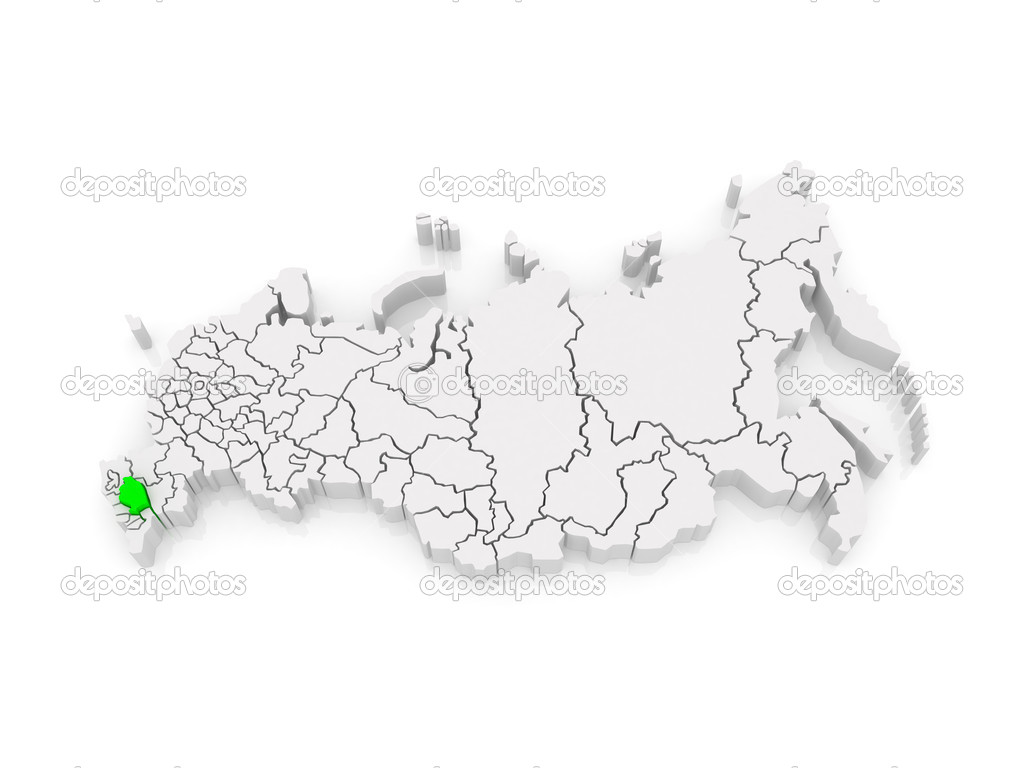 Map of the Russian Federation. Stavropol region. — Stock Photo ...