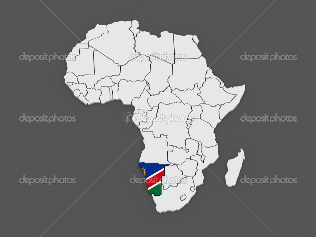 Mapa de mundos. Namibia. 2023