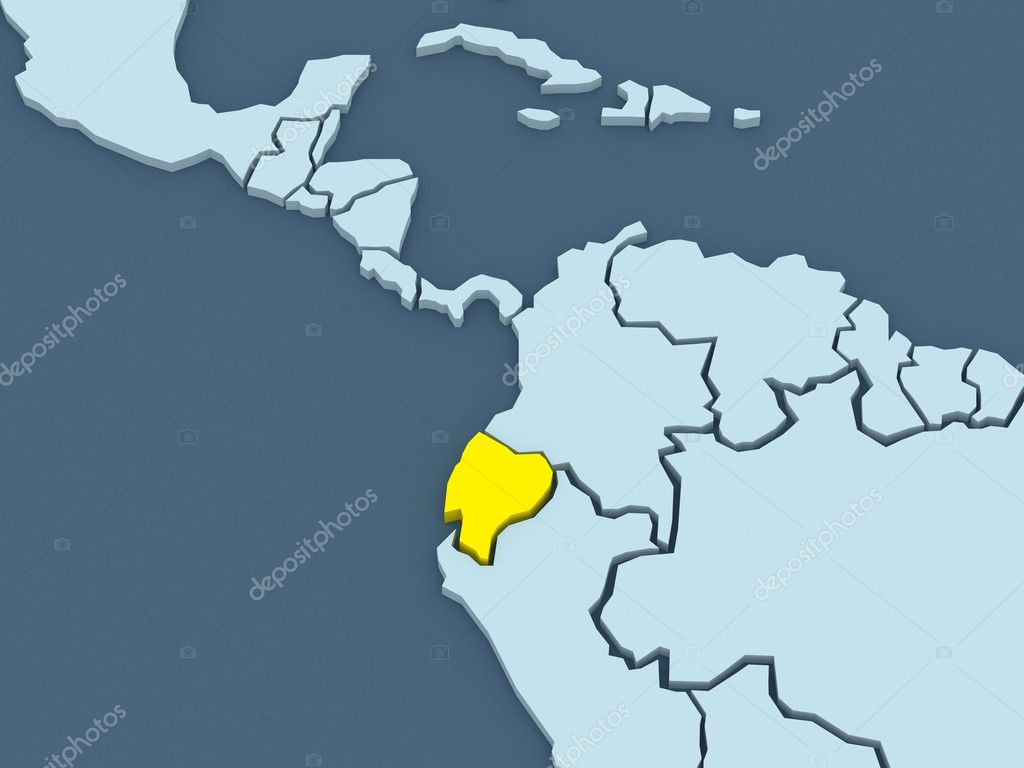 Mapa de mundos. Ecuador . — Foto de stock #51199571 © Tatiana53