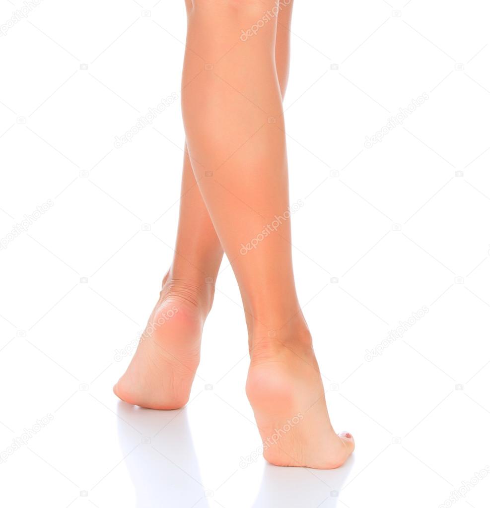 Female legs, white background Stock Photo by ©Nobilior 28263087