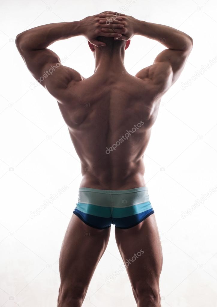 Male model back — Stock Photo © vishstudio #25482885