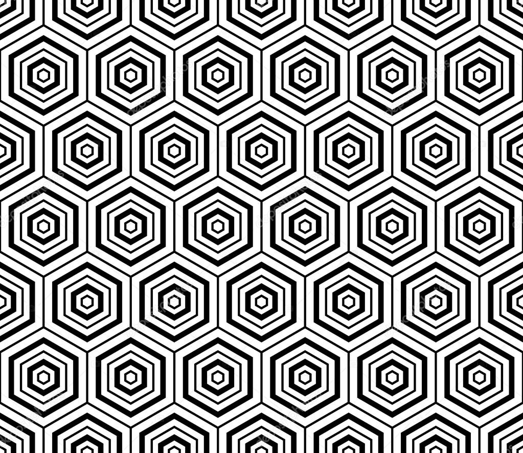 Hexagons texture. Seamless geometric pattern. Stock Vector Image by ...