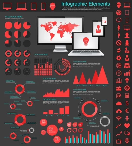 IT Industry Infographic Elements - Stock Image - Everypixel