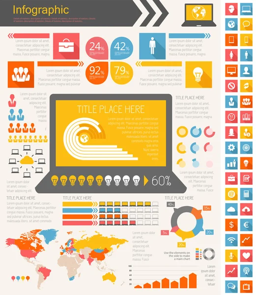 IT Industry Infographic Elements - Stock Image - Everypixel