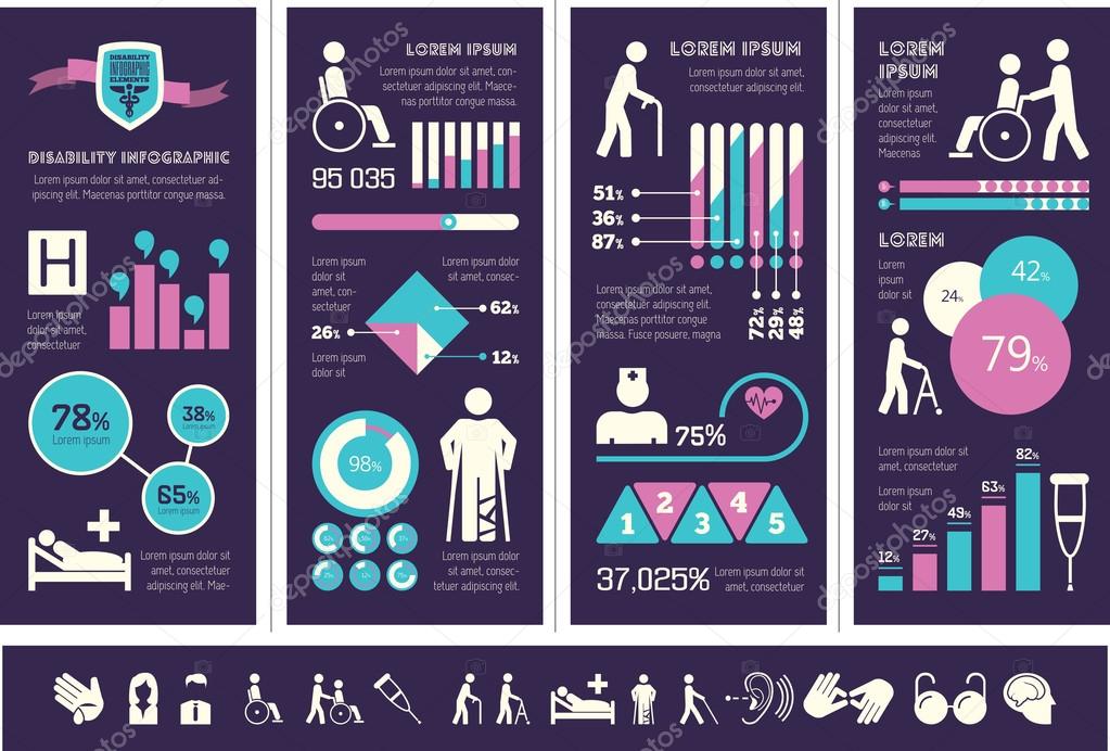 Disability Infographic Template. Stock Vector Image by ...