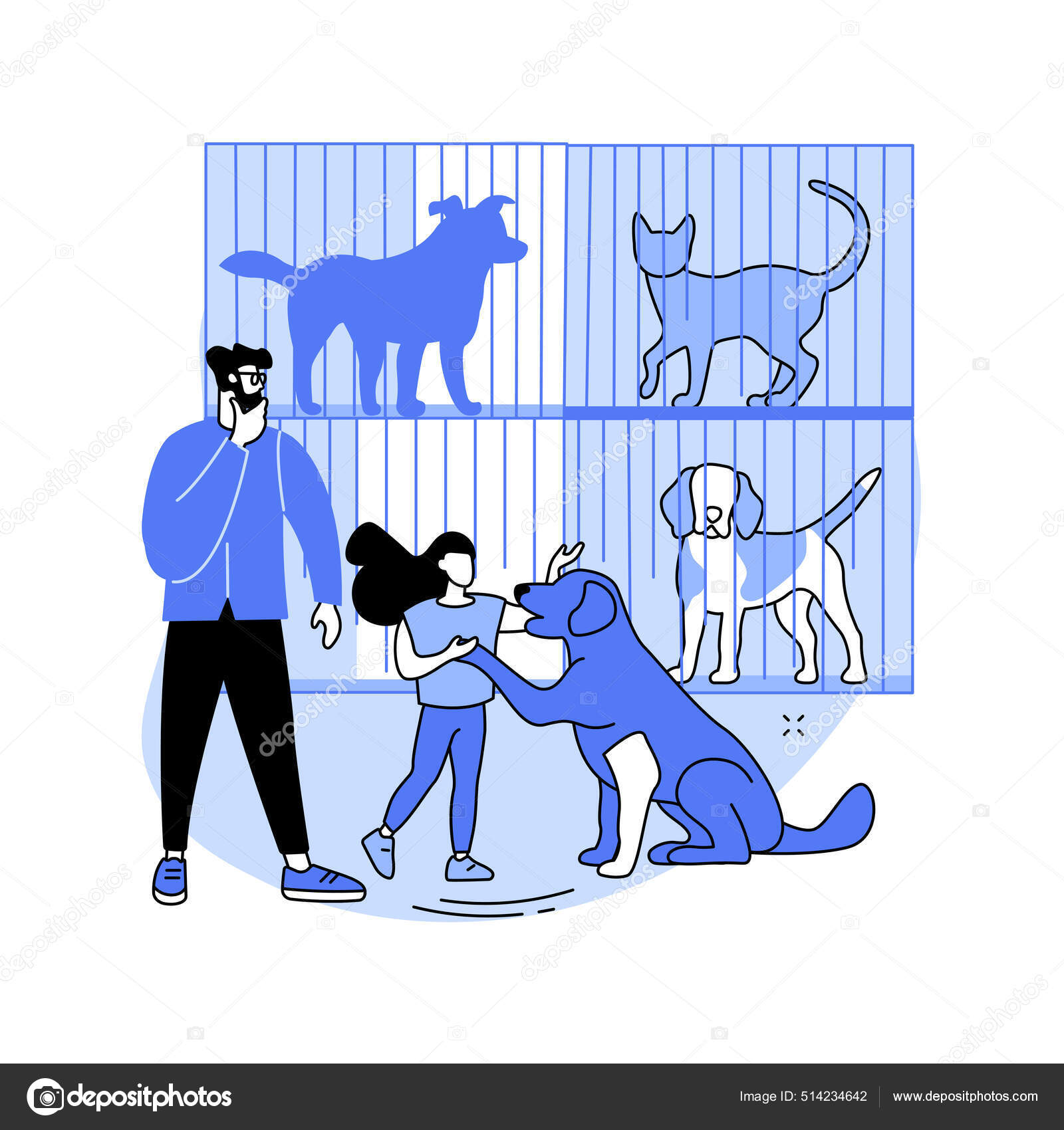 Animal shelter abstract concept vector illustration. Stock Vector by ...