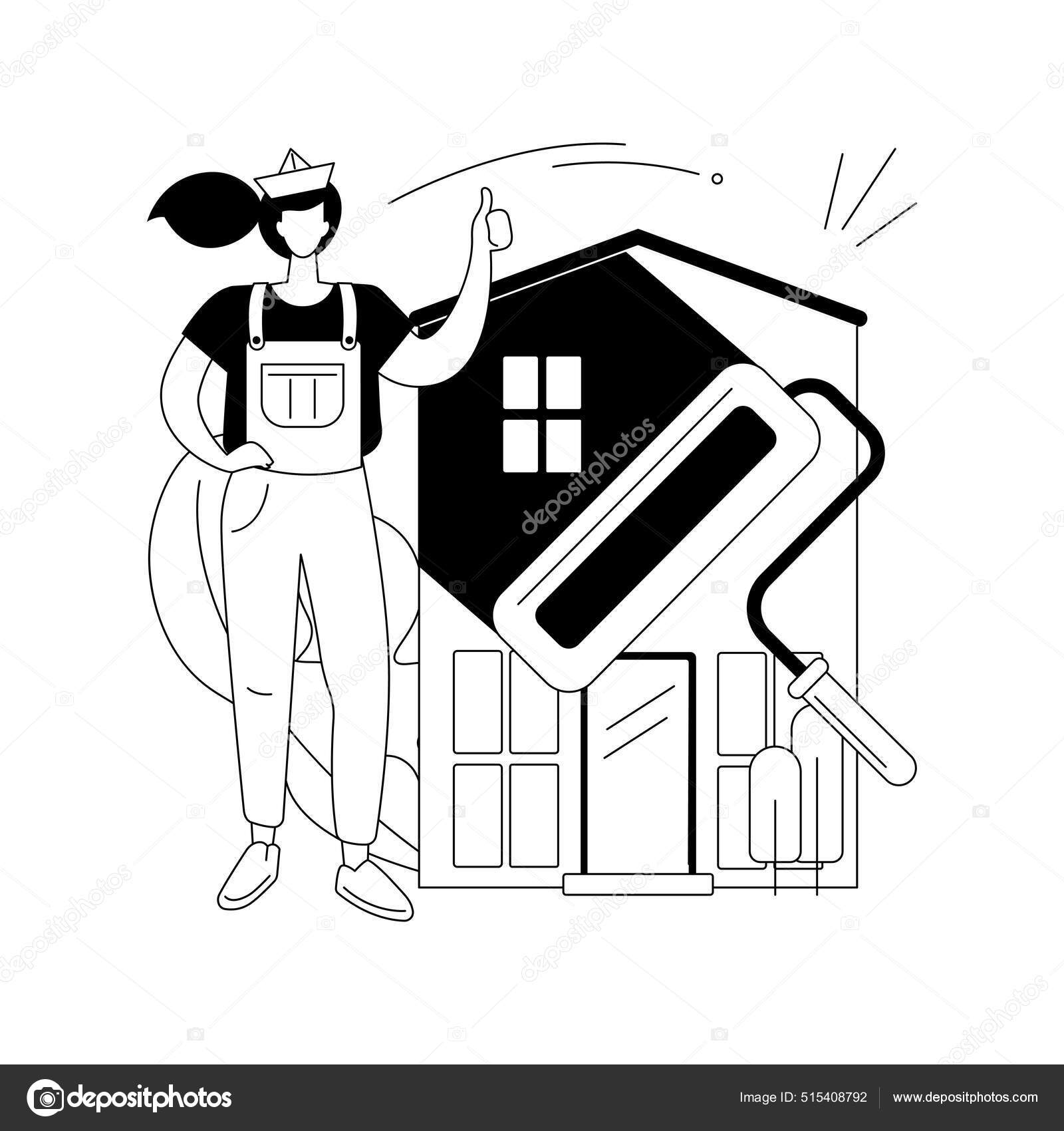 House renovation abstract concept vector illustration. Stock Vector ...