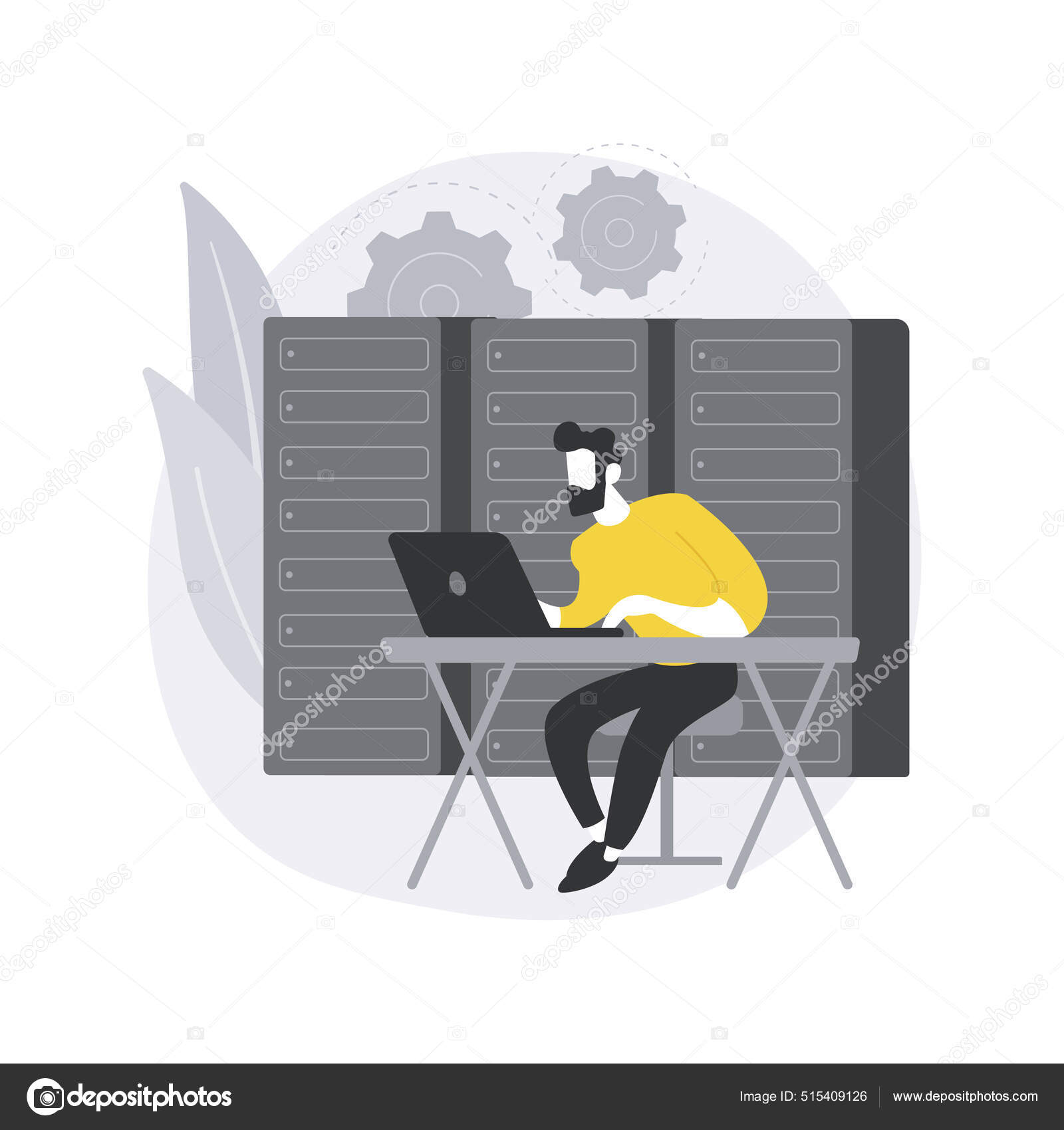 System administration abstract concept vector illustration. Stock ...