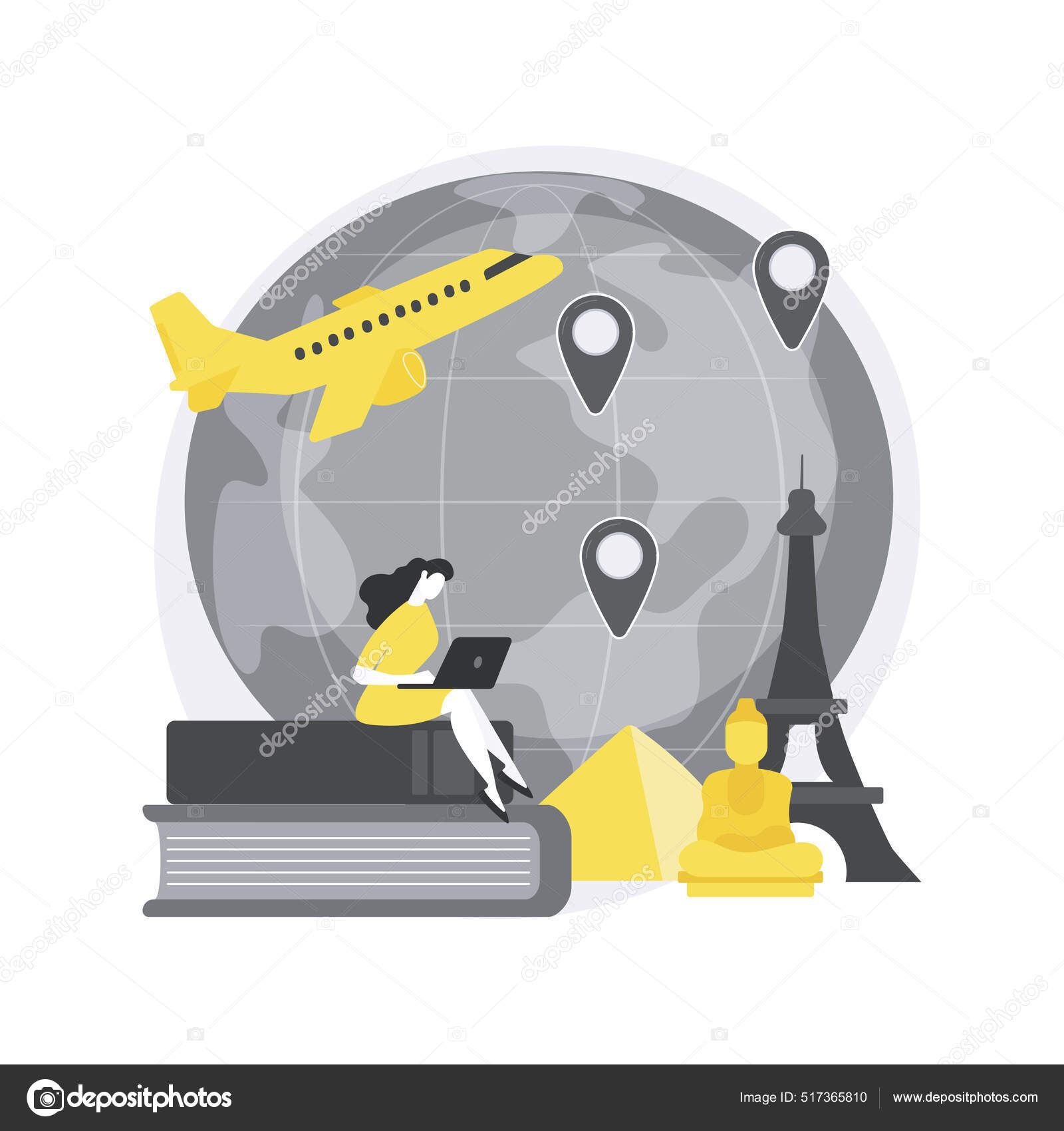 Educational tourism abstract concept vector illustration. Stock Vector ...