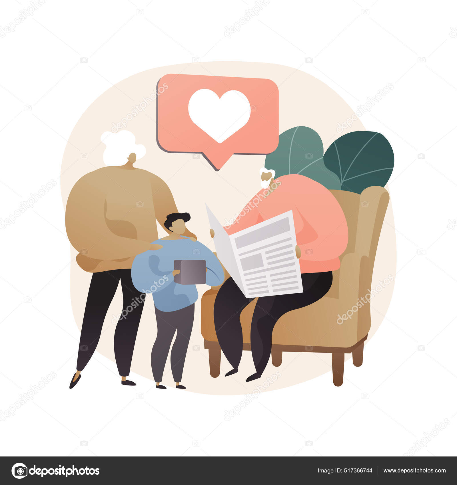 Guardianship abstract concept vector illustration. Stock Vector by ...