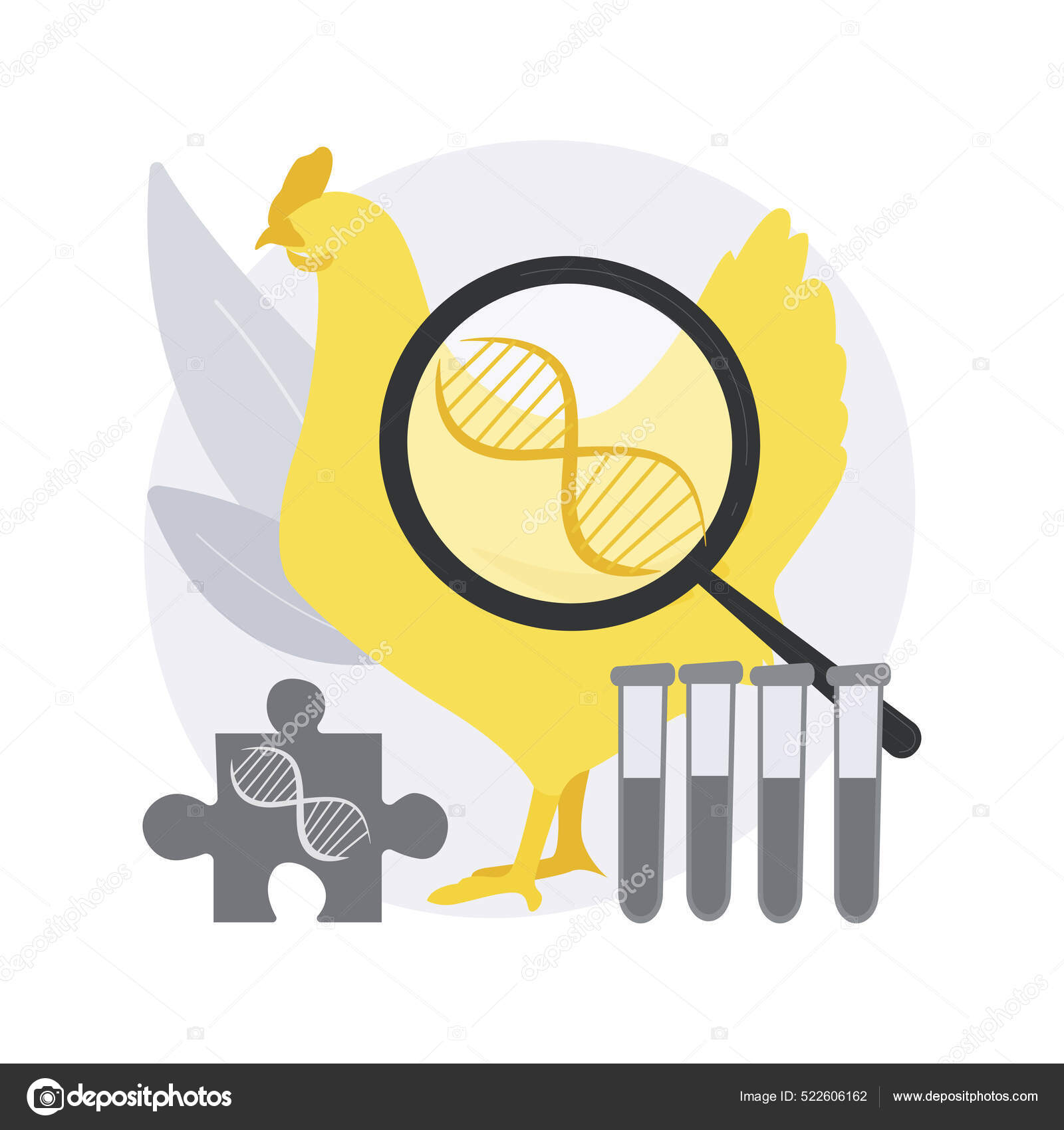 Genetically modified animals abstract concept vector illustration ...
