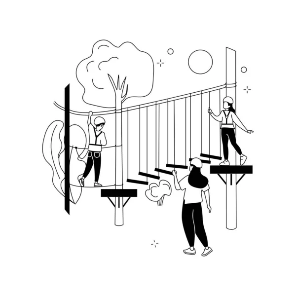 Ropes course icon Vector Art Stock Images | Depositphotos