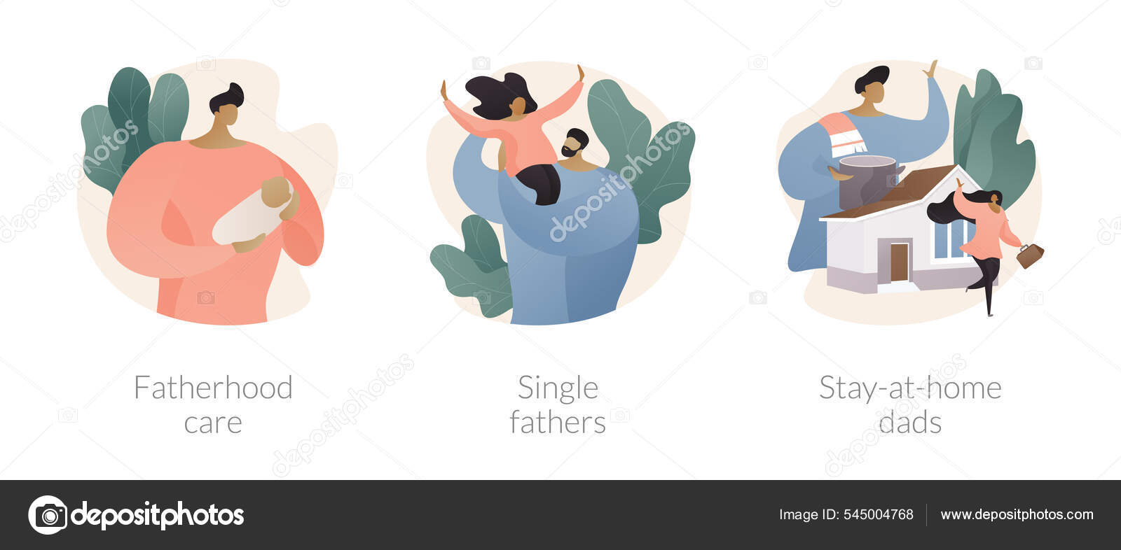 Fathers role abstract concept vector illustrations. Stock Vector by ...