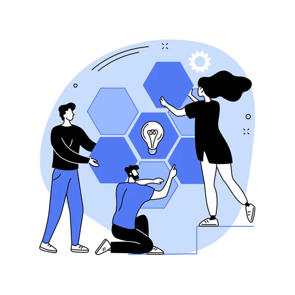 Brainstorm Abstract Concept Vector Illustration Group Creativity ...