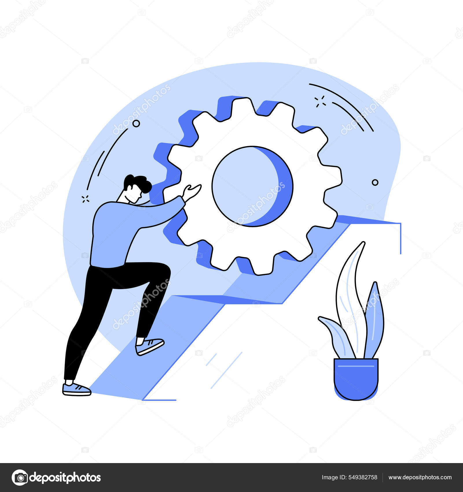 Persistence abstract concept vector illustration. Stock Vector by ...