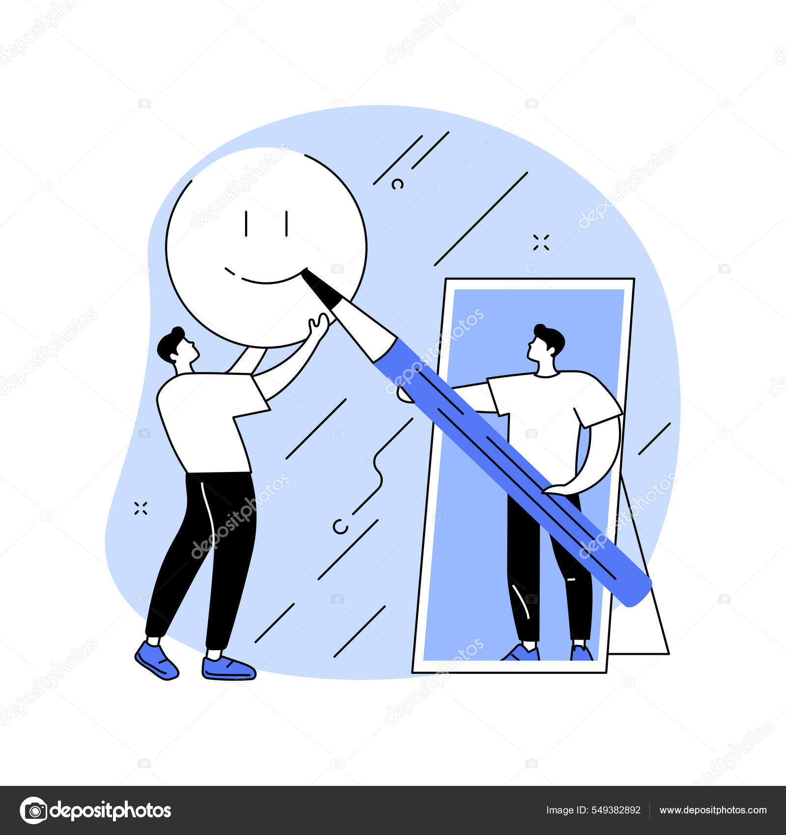 Autoestima concepto abstracto vector ilustración. Vector de Stock de ...