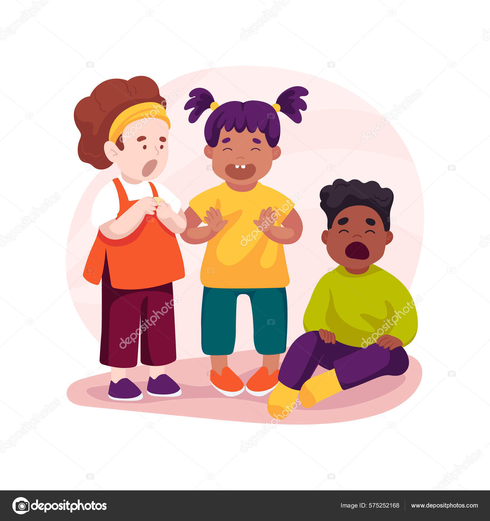 Express Emotions Isolated Cartoon Vector Illustration Baby Express ...