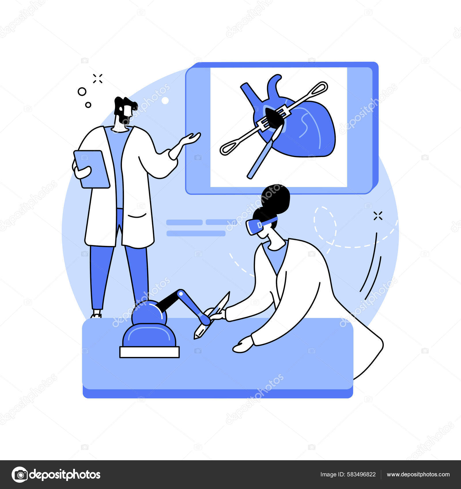 Learn Surgery Isolated Cartoon Vector Illustrations Medical Workers ...