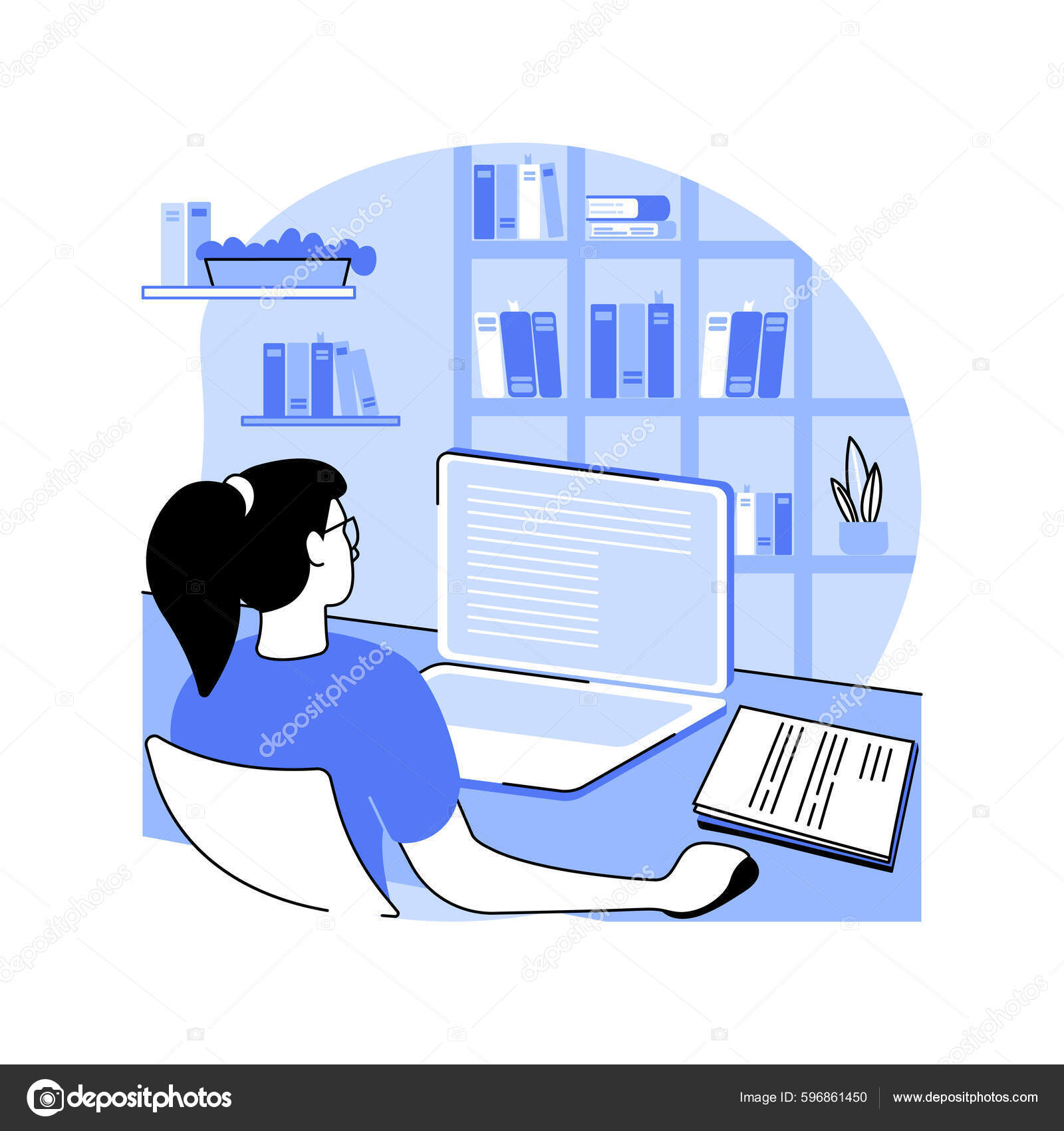 Prepare Legal Documents Isolated Cartoon Vector Illustrations Paralegal ...