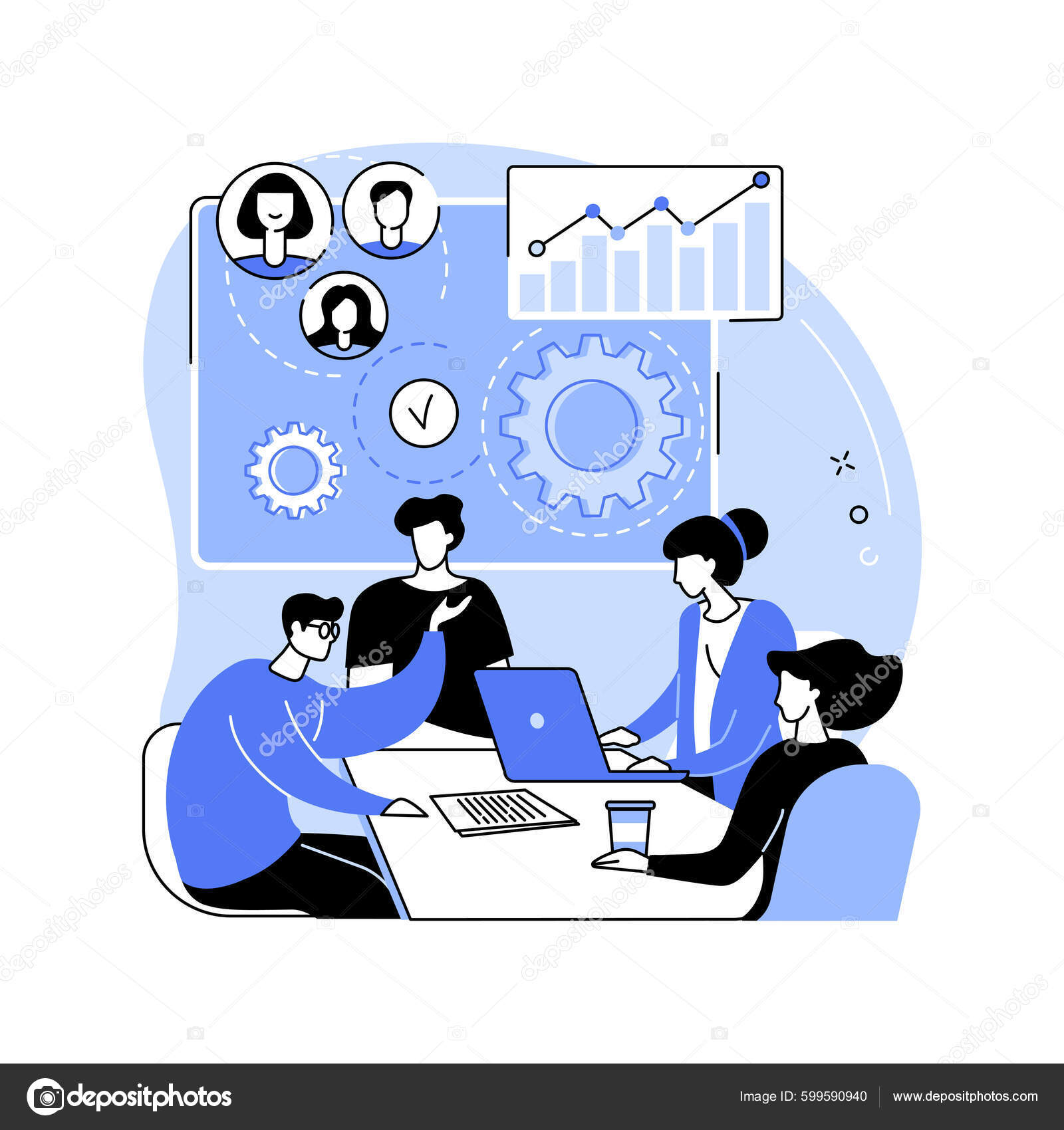 Sociology Isolated Cartoon Vector Illustrations Group Master Students ...