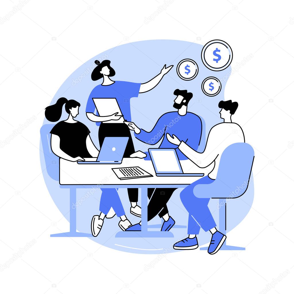 Capital de riesgo ilustraciones vectoriales de dibujos animados ...