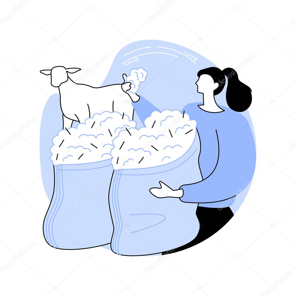 Clasificación de lana y clasificación de ilustraciones vectoriales de ...