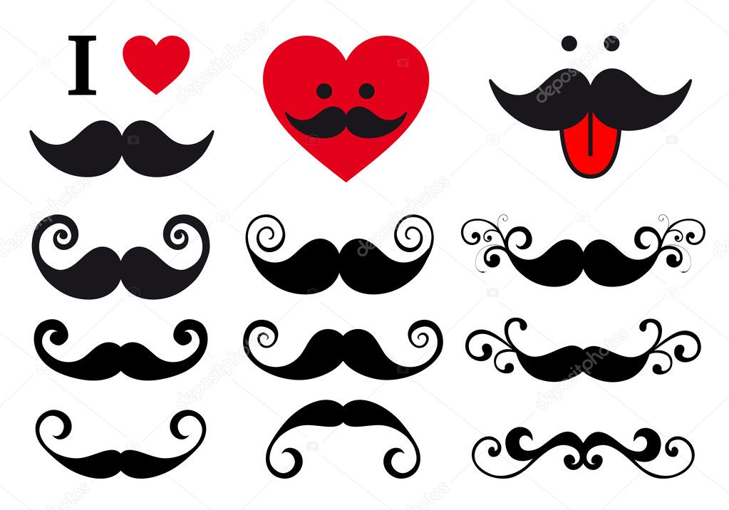 Mustache design set, vector — Stock Vector © beaubelle #28156687 Mustache design set, vector — Stock Vector © beaubelle #28156687