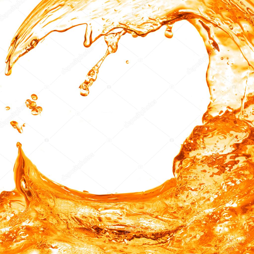 Orange Splash In Water