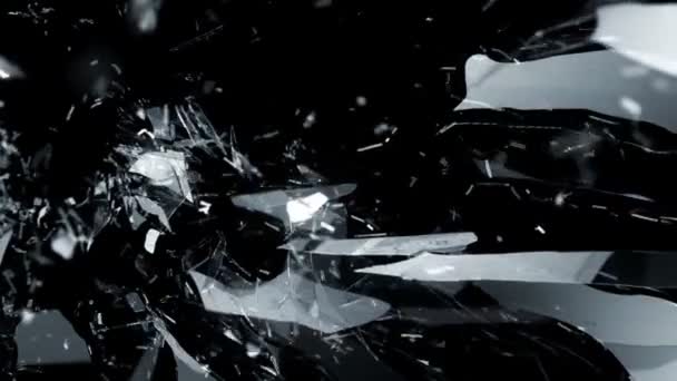 Broken and Shattered glass with slow motion — Stock Video © Arsgera ...