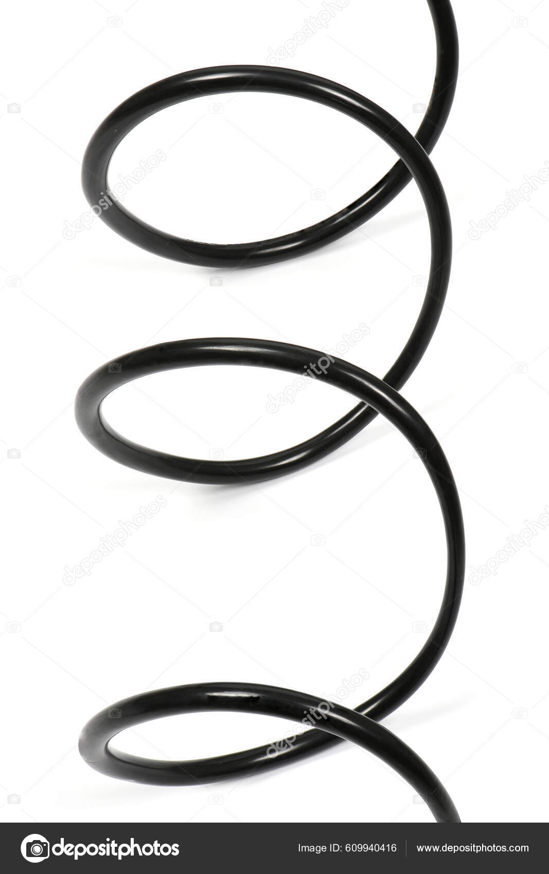 Black Wire Isolated White Background Abstraction High Resolution Photo ...