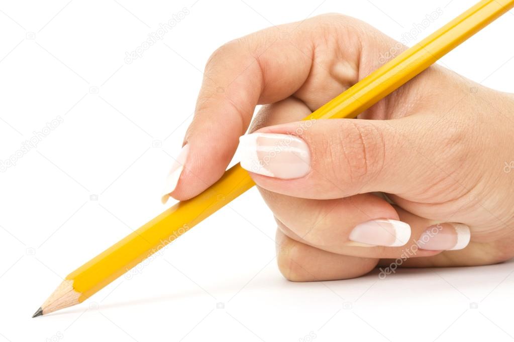 Pencil in a hand Stock Photo by ©Ivantsov 13911945