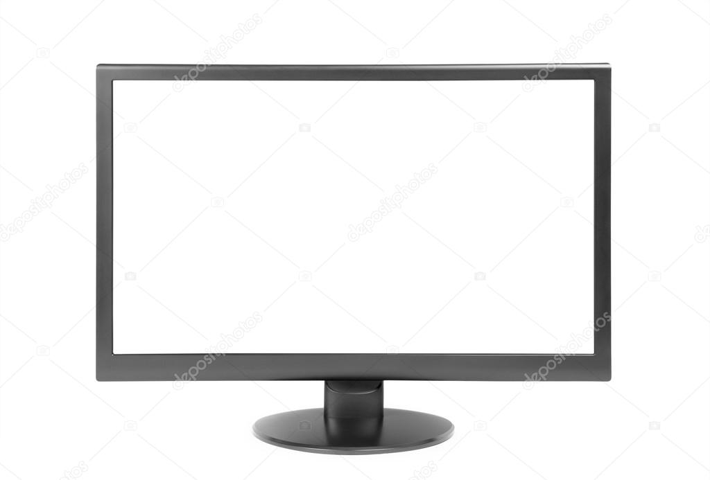 Empty white Monitor Stock Photo by ©Ivantsov 42144899