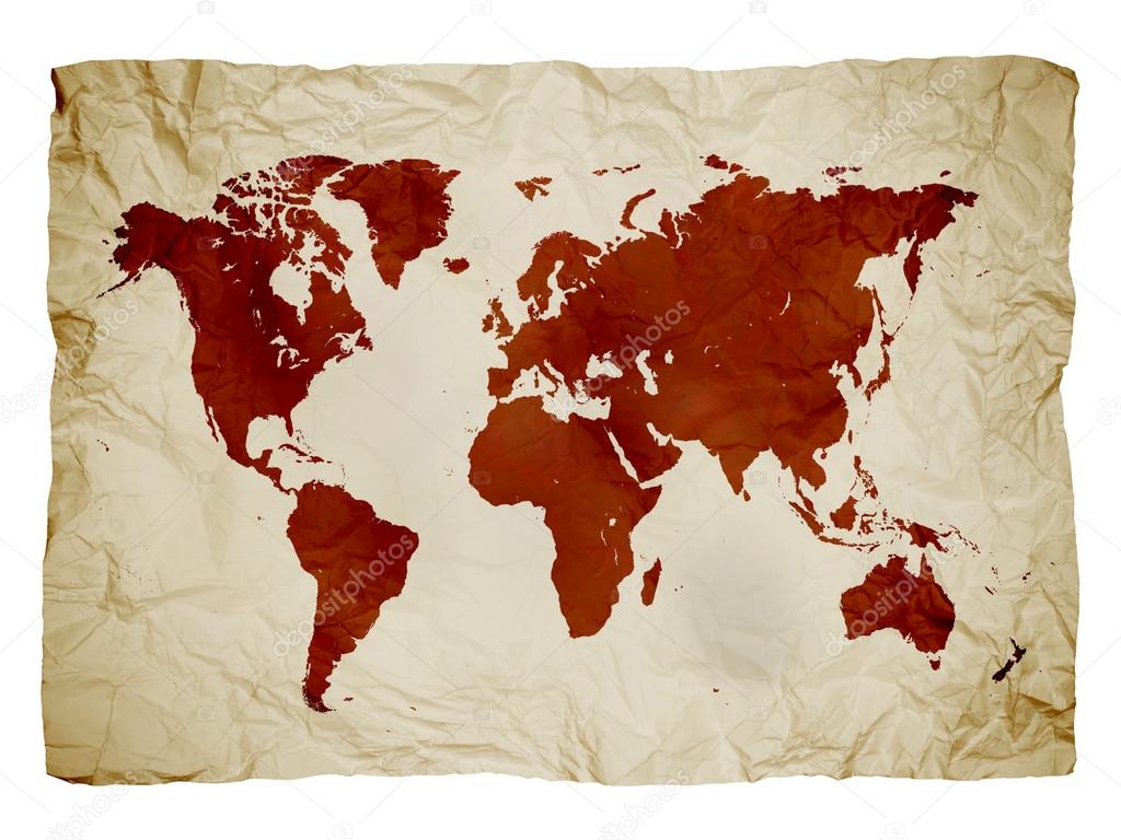 World map on paper — Stock Photo © krasyuk #12641913