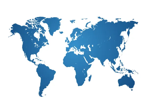 Simple Vector Blue Map World Illustration Stock Vector Image by ...