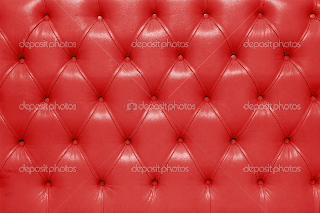 Red genuine leather upholstery — Stock Photo © krasyuk #39063923