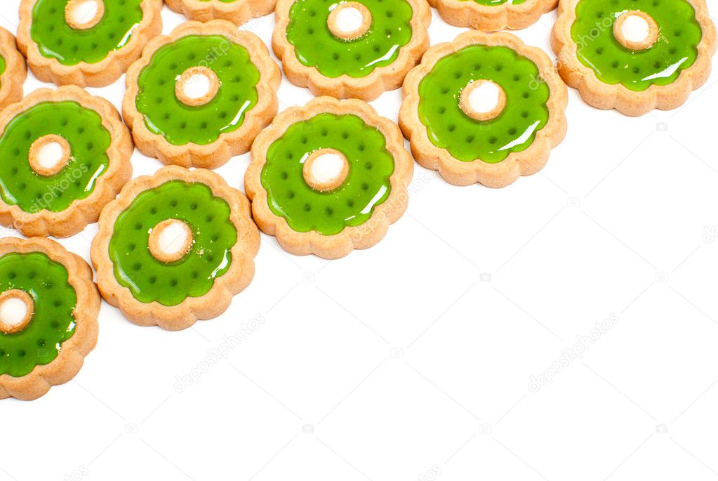 Beautiful green cookies background Stock Photo by ©Hintau_Aliaksey 13490950