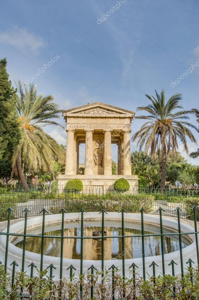 Alexander John Ball monument in Valletta, Malta Stock Photo by ...