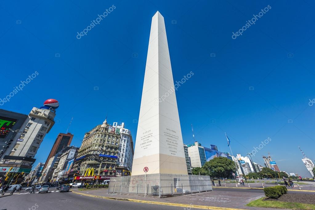 The Obelisk (El Obelisco) in Buenos Aires. – Stock Editorial Photo ...