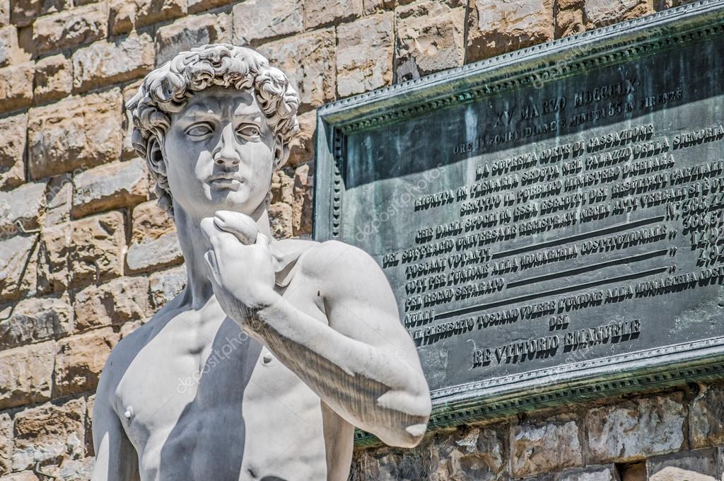 Michelangelo's David statue in Florence, Italy Stock Photo by ...
