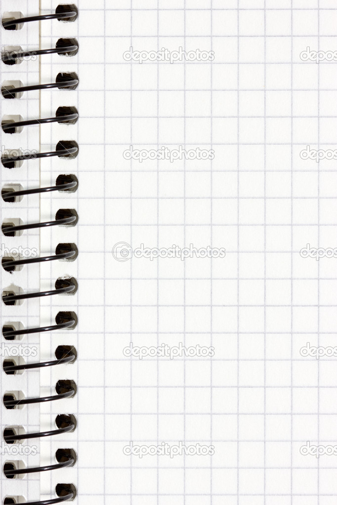 Page of a spiral notebook — Stock Photo © grapix #37394561