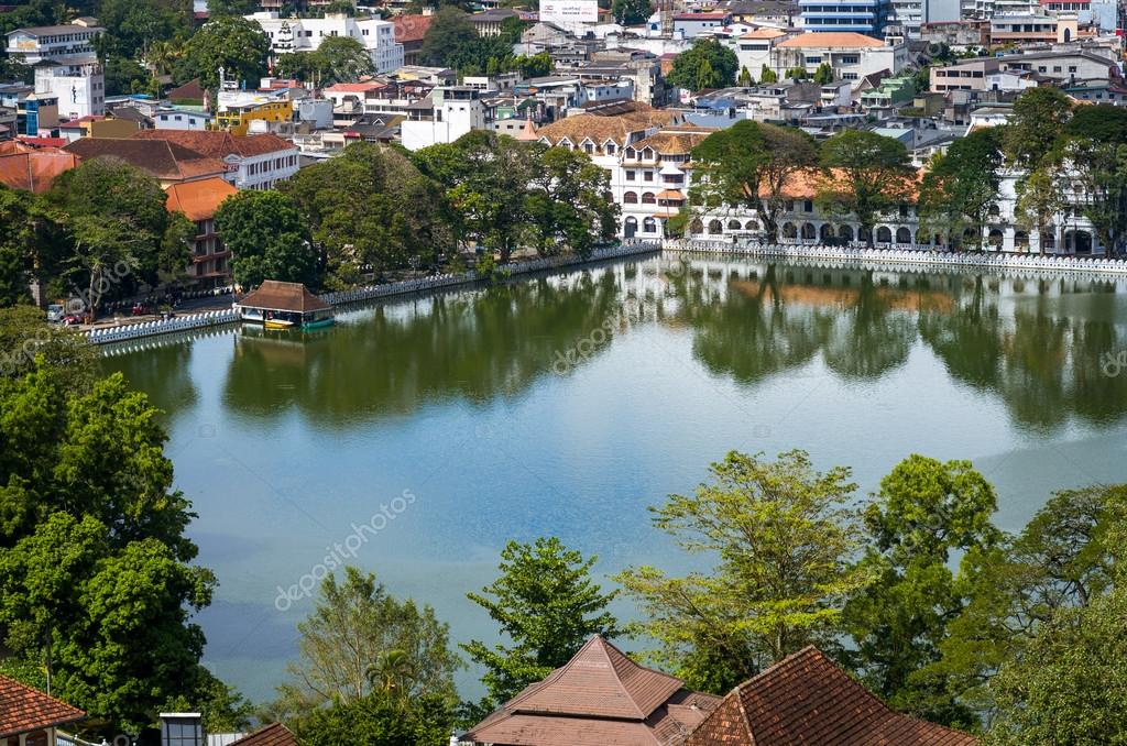 Kandy City View and Temple of the Sacred Tooth Relic Stock Photo by ...