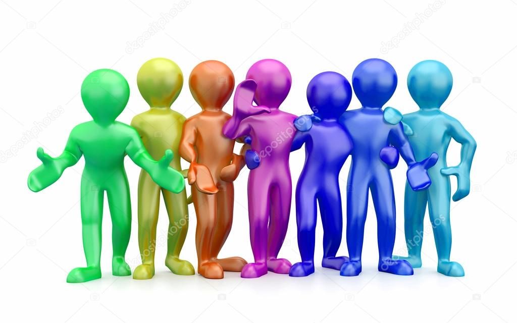 Friendship. Teamwork. Group of . 3d Stock Photo by ©maxxyustas 12833316