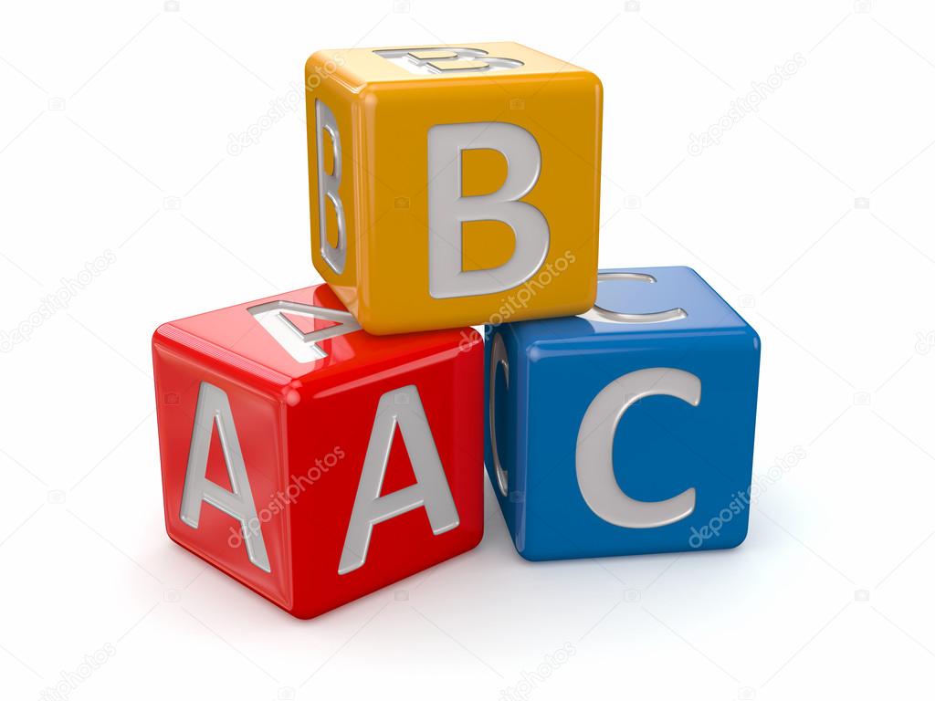 Alphabet. ABC blocks cube Stock Photo by ©maxxyustas 14285121