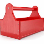 Empty wooden toolbox. 3d — Stock Photo © maxxyustas #19663287