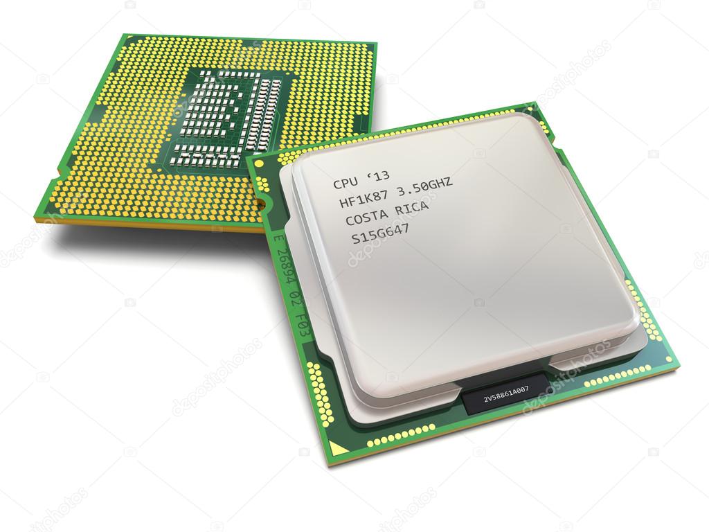 CPU. Procesadores de ordenador: fotografía de stock © maxxyustas ...
