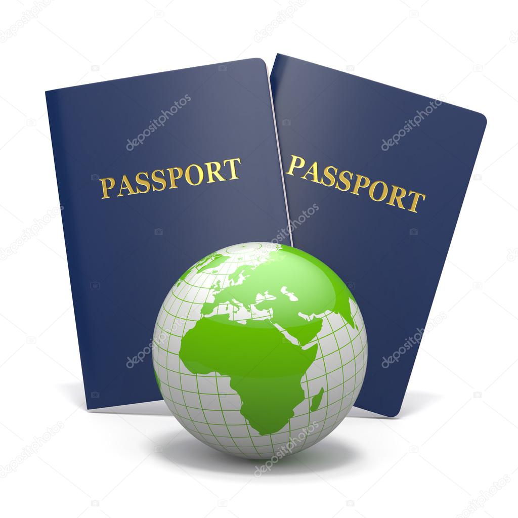 Viajes mundiales. Tierra y pasaporte. 3d 2024