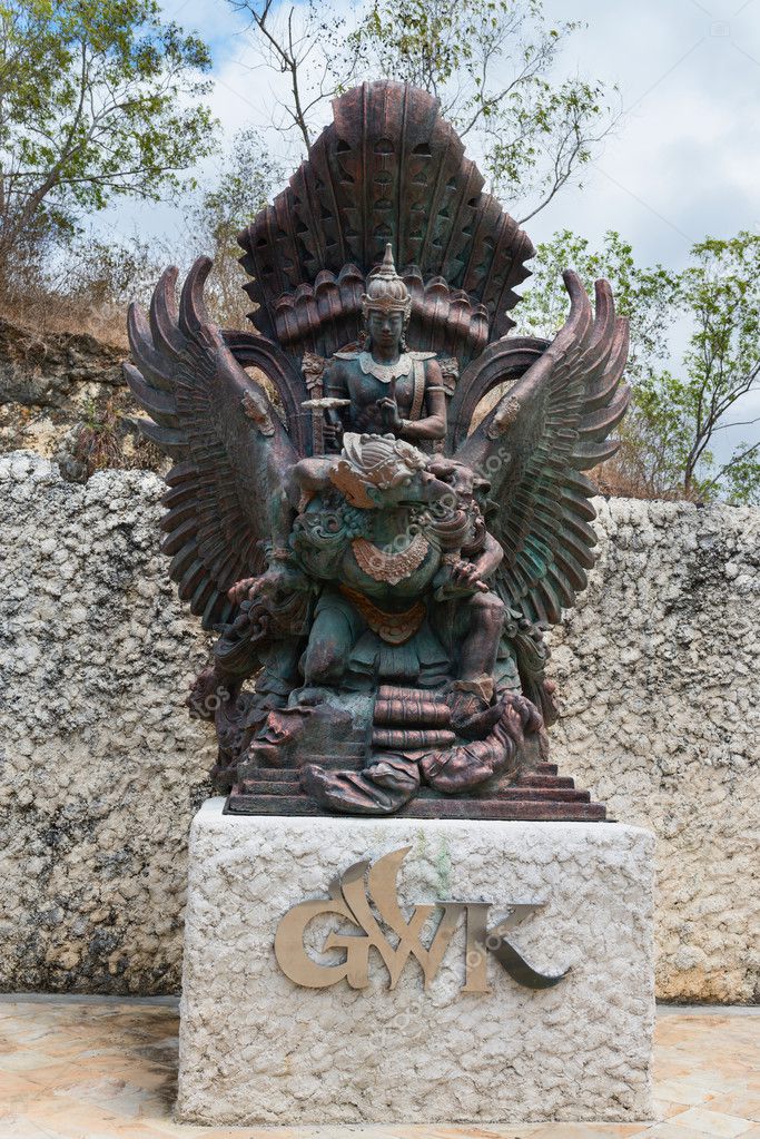 Garuda undaunted hindu mythic bird image — Stock Editorial Photo ...