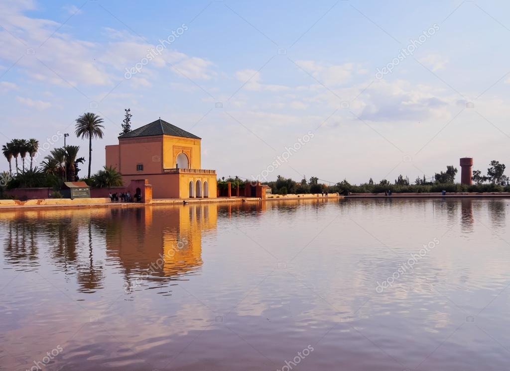 Menara gardens in Marrakech, Morocco — Stock Photo © karkozphoto #32084067