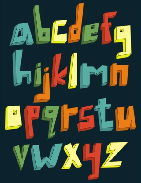 Colorful 3d alphabet Stock Vector Image by ©yayayoyo #21523605